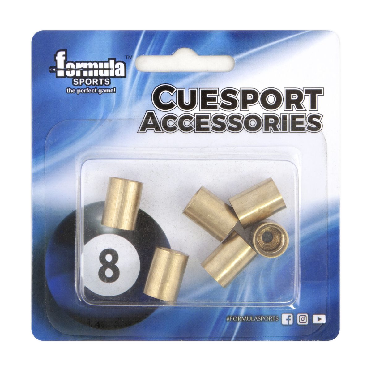 Brass Ferrule Screw Tip - Billiard Blitz